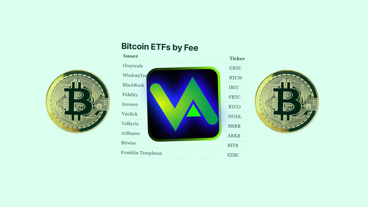 Bitcoin ETFs by Fee - List of Bitcoin ETFs by Fees 🚀 | Virtual Assets